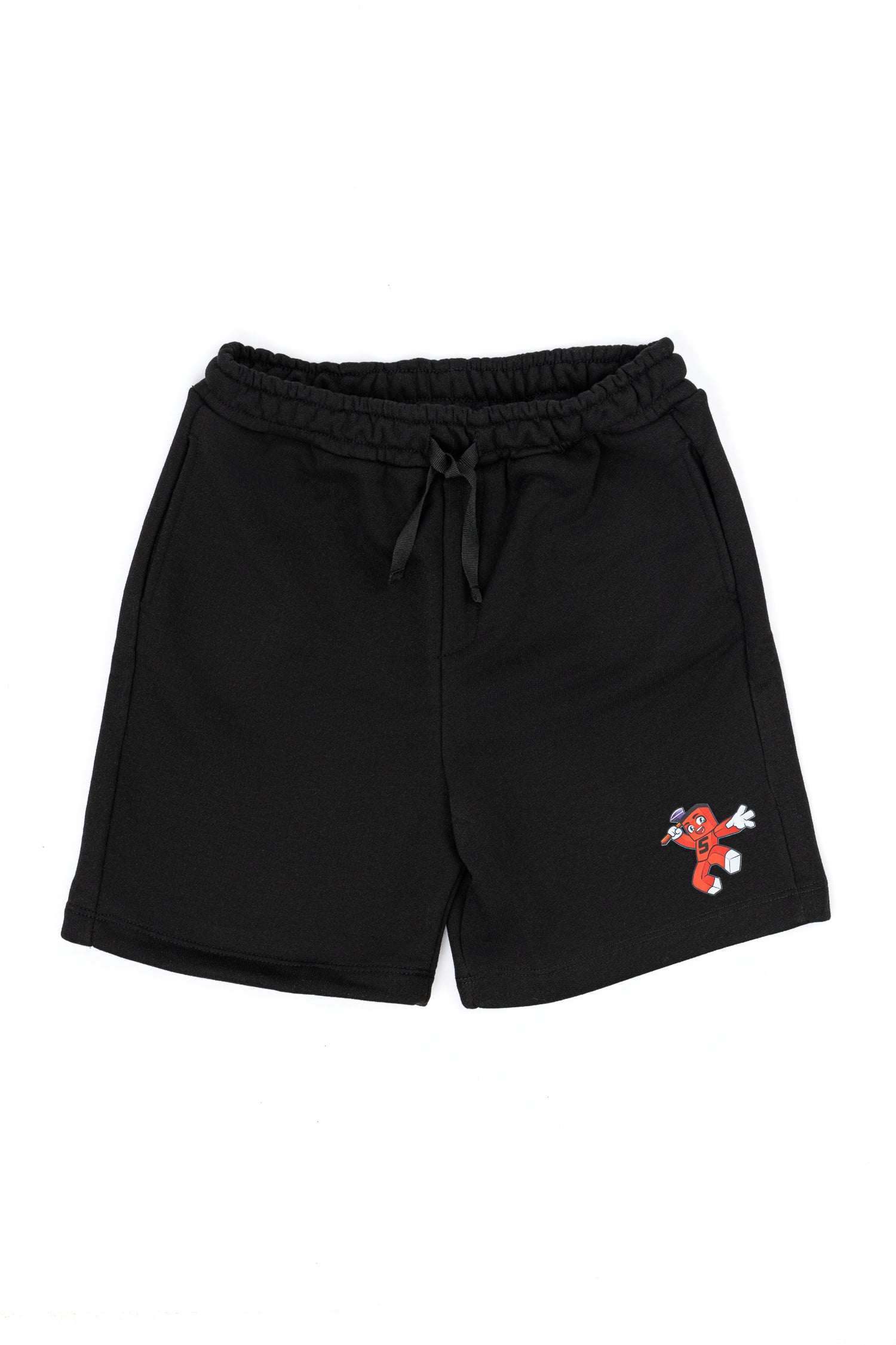 Samet Parlak Siyah Güç Şort – Macera Başlasın – Samet Parlak